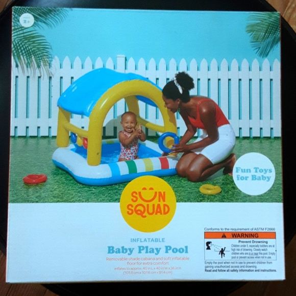 Sun Squad | Other | Brand New Sun Squad Inflatable Baby Play Pool ...